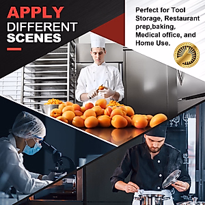 Land Guard Stainless Steel Prep Table - Commercial Work Table with Adjustable Undershelf, Scratch Resistent and Easy to Install Metal Table for Restaurant, Hotel, Home, Garage…