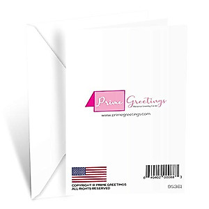 Granddaughter Birthday Card | Made in America | Eco-Friendly | Thick Card Stock with Premium Envelope 5in x 7.75in | Packaged in Protective Mailer | Prime Greetings (Birthday Present)