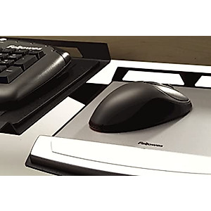 Fellowes Office Suites Adjustable Keyboard Tray (8031301),Black/Silver, 2"" x 30.3"" x 13.9"""