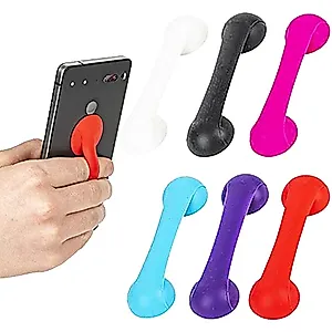 ArtCreativity Silicone Mobile Grips for Cell Phones, Set of 24, Smart Phone Finger Straps in Assorted Colors, Fun Smartphone Accessories for Kids and Adults, Goodie Bag Fillers and Party Favors