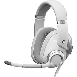 EPOS Gaming H6Pro - Closed Acoustic Gaming Headset with Mic - Over-Ear Headset – Lightweight - Lift-to-Mute - Xbox Headset - PS4 Headset - PS5 Headset - PC/Windows Headset - Gaming Accessories -White