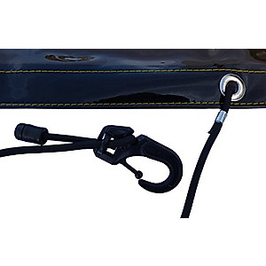 Eevelle USA Solarcap Universal Tinted Forklift Cover - Heavy Duty, Waterproof Vinyl - OSHA Compliant - Universal Fit, Sun & Rain Protection, 53"L x 45"W – Black