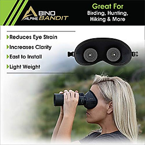 Alpine Innovations Men's Bino Bandit Binocular Cover, Stealth Shadow, One Size