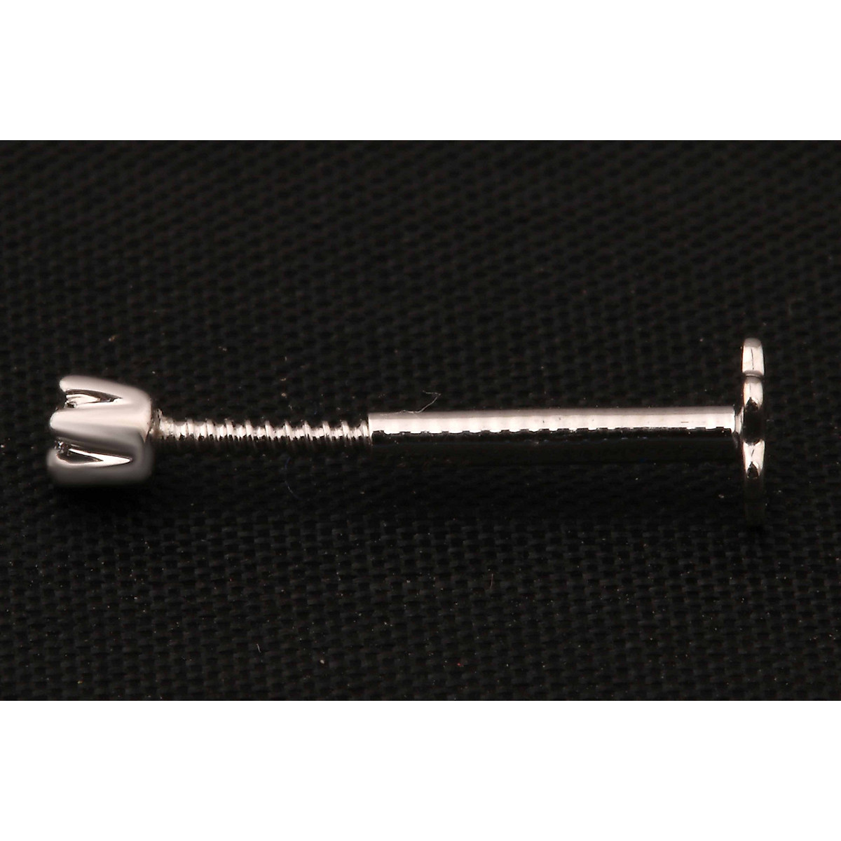 Demira Jewels Handcrafted 14K White Gold Diamond Nose Stud - 6mm Post Length, 1.2mm Thickness, Conflict-Free Diamonds.