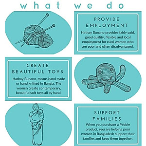 Pebble 200-028CH Fair Trade Handmade Crochet Cotton Red Chilli Rattle, 5-inch Length