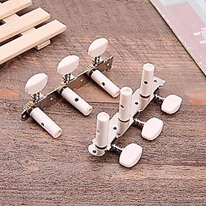 GOSONO 1 pair Left Right 3L3R Professional Guitar Classical Guitar String Tuning Pegs Machine Heads Tuners Keys Part Parts Accessories (3L3R Classical Original color)