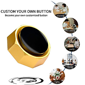 RIBOSY USB Sound Button - Make Your Own Button by Uploading Audio Files - Support 100+ Recordings - Top Recordable Quality Playback (USB Cable Included)