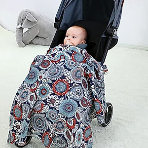 Insular Nursing Cover for Breastfeeding, Infant Feeding Cover Breathable Cotton Privacy Breastfeeding Apron, Rose