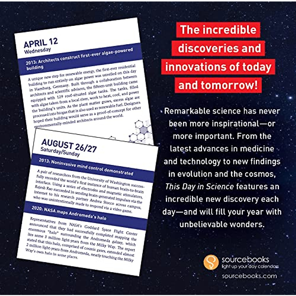 2023 This Day in Science Boxed Calendar: 365 Groundbreaking Discoveries, Inspiring People, and Incredible Facts (Daily Calendar, Office Desk Gift for Him or Her)