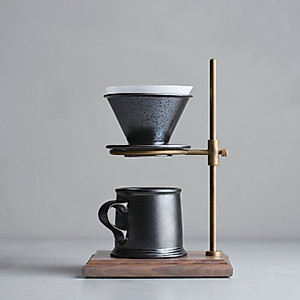 KINTO SCS-S01 27521 Brewer, 2 Cups, Black, Coffee, Hand Drip, Dishwasher Safe