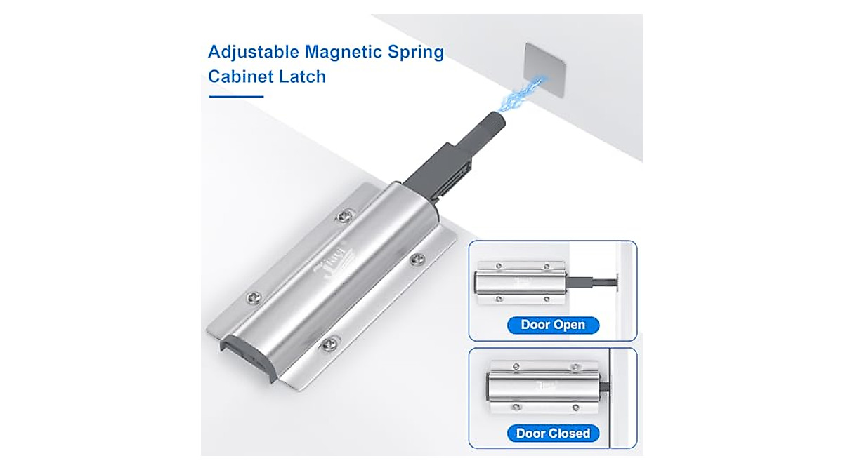 Magnetic Push Latches for Seamless Cabinet Doors