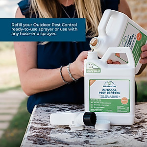 Wondercide - Outdoor Pest Control Spray Concentrate with Natural Essential Oils - Mosquito, Ant, Roach, and Insect Killer, Treatment, and Repellent - Safe Around Pets, Plants, Kids - 32 oz