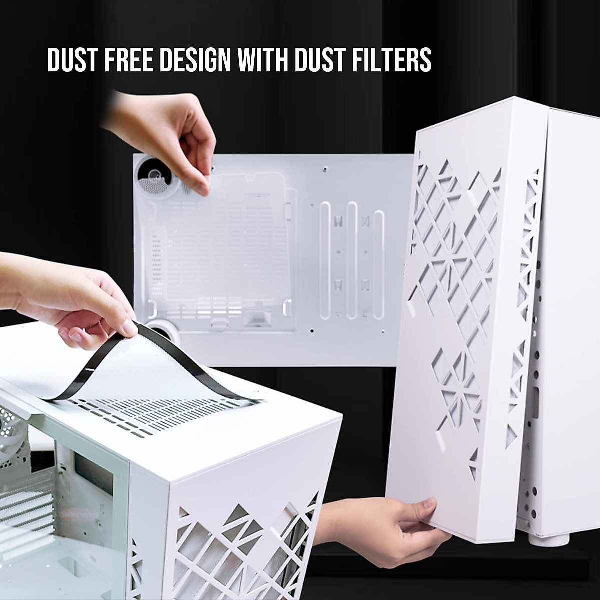 Computer case Medium Tower Bitfenix Tracery ARGB White