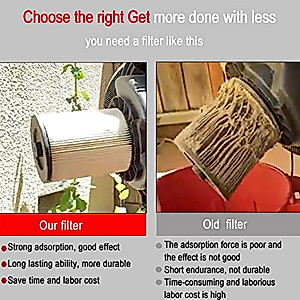 17816 Filter for Shop Vac Craftsman 9-17816 Filter Craftsman Wet/dry Vacuum Filter Fits 5/6/8/12/16/32 Gallon Larger Vacuum Cleaner Accessories