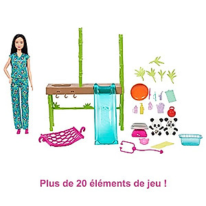 Barbie Careers Doll & Playset, Baby Panda Care and Rescue with Vet Doll, 2 Color-Change Pandas & 20+ Accessories