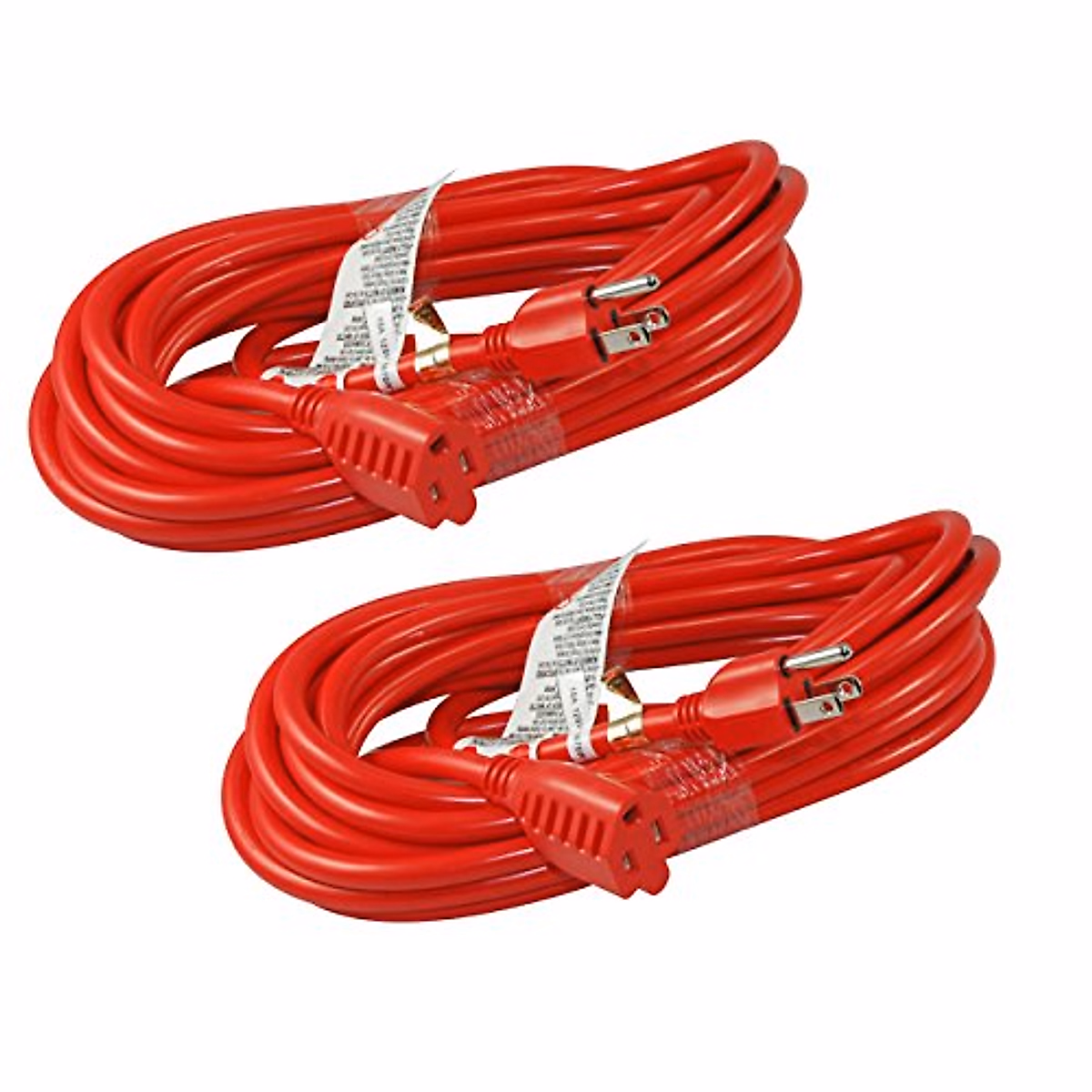 Conntek 2-20241-100 15 Amp Outdoor Extension Cord (2 Pack), 100'