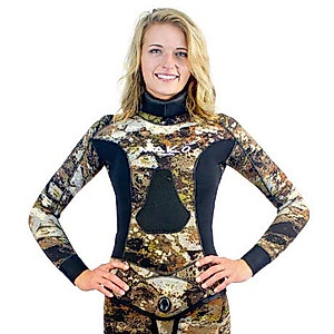 MAKO Spearguns Womens Spearfishing Wetsuit 3D Yamamoto Reef Camo 3mm 2 Piece (Medium)