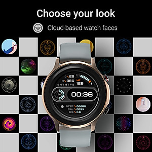 NoiseFit Active Smartwatch for Android and iPhone Fitness Tracker Fitness smartwatch Heart Rate Monitor for Men and Women- Zesty Grey