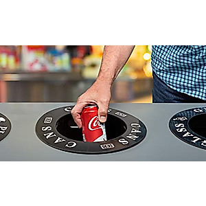 Alpine Industries AdirPro Recycling Center 28 Gallons - Durable Corrugated Plastic Waste/Trash Organizer Ideal for Kitchen Office Hospital (3 Bins)