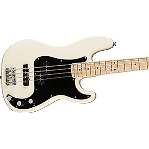 Fender Squier Affinity Series Precision Bass, Olympic White, Maple Fingerboard