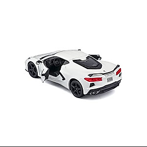 Maisto 1:24 Assembly Line 2020 Chevrolet Corvette Stingray Coupe, White