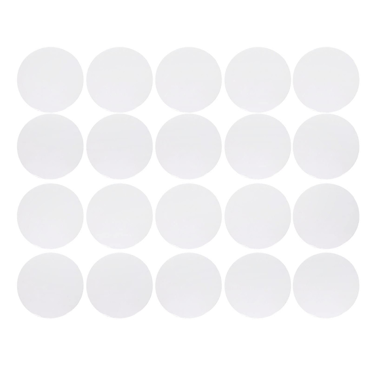 20pcs Dental Hard Splint Sheets Round, Vacuum Forming Sheet Thermoforming Material Round Good Thermoforming Performance, for Vacuum Forming Machine