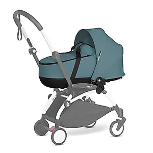 Babyzen YOYO 0+ Bassinet, Aqua - Includes Thick Double Mattress, Ventilated Shell & Canopy - Requires YOYO2 Frame (Sold Separately)