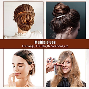 24 Pieces French Hair Side Combs Set Plastic Twist Comb Hair Clip Accessories for Women(9 Teeth Side, 11 Teeth Side, 23 Teeth Side)