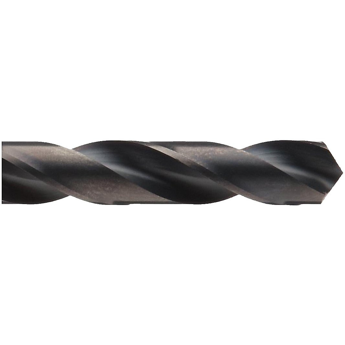 Chicago Latrobe 120 High-Speed Steel Long Length Drill Bit, Black Oxide Finish, Round Shank, 118 Degree Conventional Point, 7/16" Size (Pack of 1)