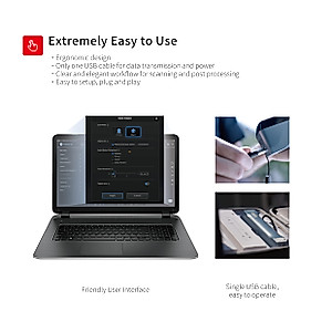 Shining 3D Einstar 3D Scanner with 3Dconnexion Space Mouse Bundle Support Scanning Black Hair, Up to 14FPS Scanning Speed High Quality Collecting Data Handheld 3D Scanner for 3D Printer