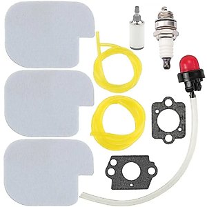 530057925 530069247 Air Filter 530095646 Fuel Filter with Fuel Line Spark Plug Gasket Primer Bulb for Poulan Craftsman 42cc Chainsaw P3314 P3416 P3816 P4018 PP3416 PP3516 PP3816 PP4018 PP4218 PPB3416