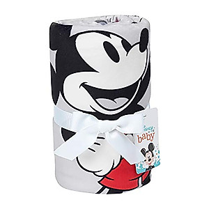 Lambs & Ivy Disney Baby Mickey Mouse Picture Perfect Baby Blanket - Gray