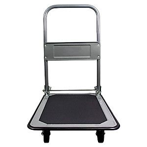 Generic Folding Cart with Wheels, Push Cart Hand Trucks Utility Carts Service Carts Platform Trucks, Wagon with 330Lb Weight Capacity