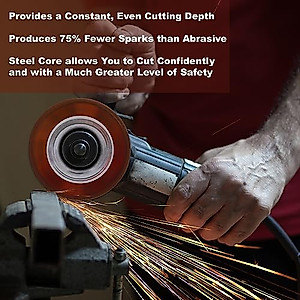 Delta Diamond Extreme 4-1/2 Inch Metal All-Cut Diamond Blade, Heavy-Duty All-Purpose Diamond Cutting Wheel 5000+ Cuts on Metal, Rebar, Steel, Iron, 7/8"-5/8" Arbor (4.5")