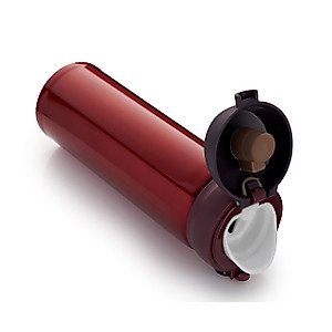 Kids Stainless Steel Thermos Water Bottle Keeps Drinks Hot & Cold All Day Large 12oz. Capacity,Easy Button Pop Lid for Toddler Double Wall insulated Leakproof Technology by Smile My Baby