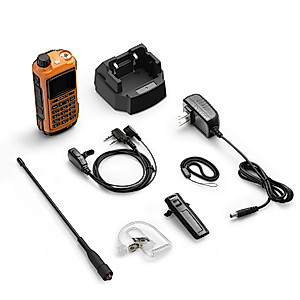 [Chirp & APP Programming] Radioddity GS-5B Dual Band Ham Radio Handheld, BT APP Programming Long Range Two Way Radio, Dual PTT, 2000mAh USB Rechargeable Battery & High Gain Antenna