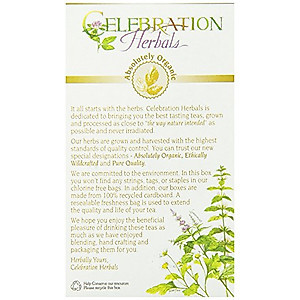 CELEBRATION HERBALS Dandelion Leaf Tea Organic 24 Bag, 0.81 Ounce