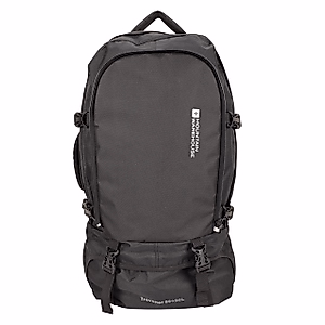 Mountain Warehouse Traveller 60 + 20L Travel Backpack - Detachable Black