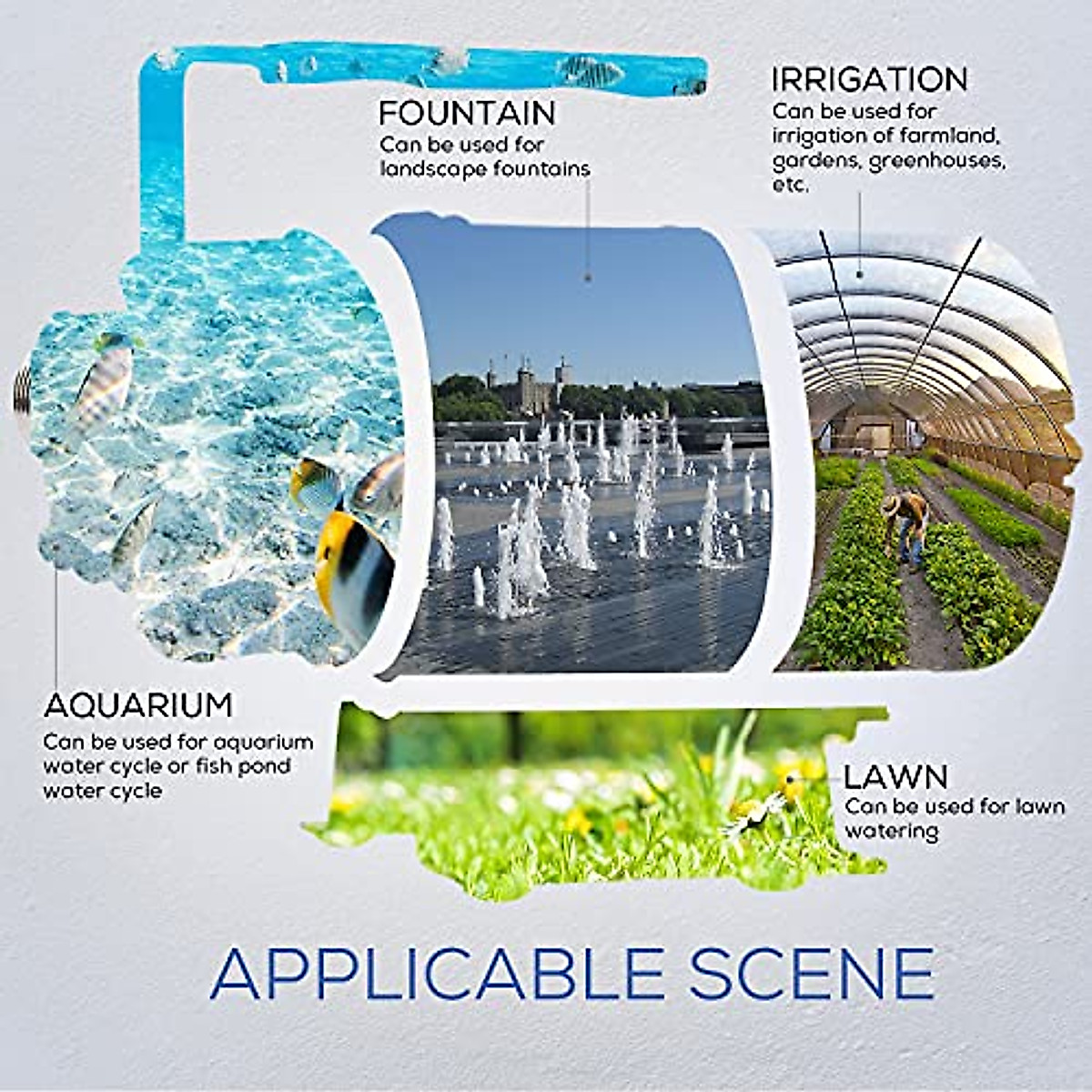 MEDAS 330 GPH 115V 1/10HP Auto Portable Water Transfer Pump Utility Pumps with Suction Hose Kit