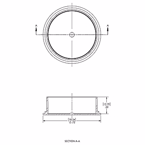 Caplugs 99390122 Plastic Conductive Cap for Threaded and Non-Threaded Connectors 1/2" CEC-08, E/VAC, to Cap Nominal Thread Size 1/2", Black (Pack of 100)