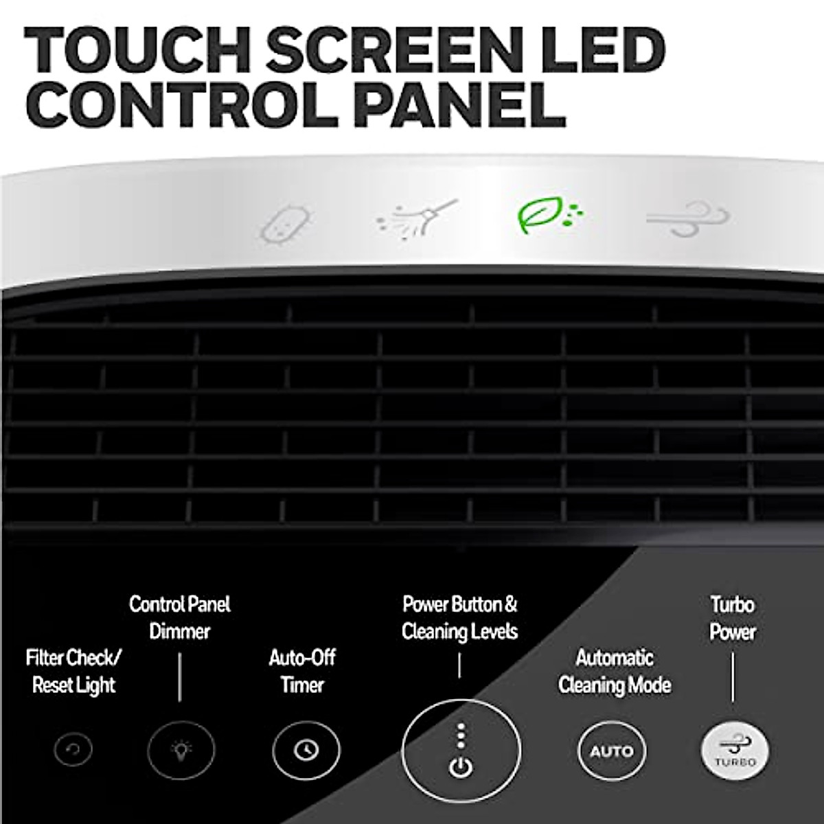 Honeywell InSight HEPA Air Purifier with Air Quality Indicator for Medium-Large Rooms (190 sq ft), Black - Wildfire/Smoke, Pollen, Pet Dander, and Dust Air Purifier