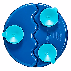 The First Years Disney Mickey Mouse Baby Suction Plate - Divided Toddler Plates with Suction - Kids Plates Made Without BPA