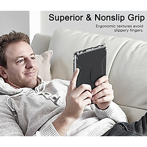 MoKo Case for All-New Amazon Kindle Fire HD 8 & 8 Plus Tablet (12th Generation-2024/2022 Release) 8", Ultra Clear Soft Flexible Transparent TPU Skin Bumper Back Cover Shell, Clear