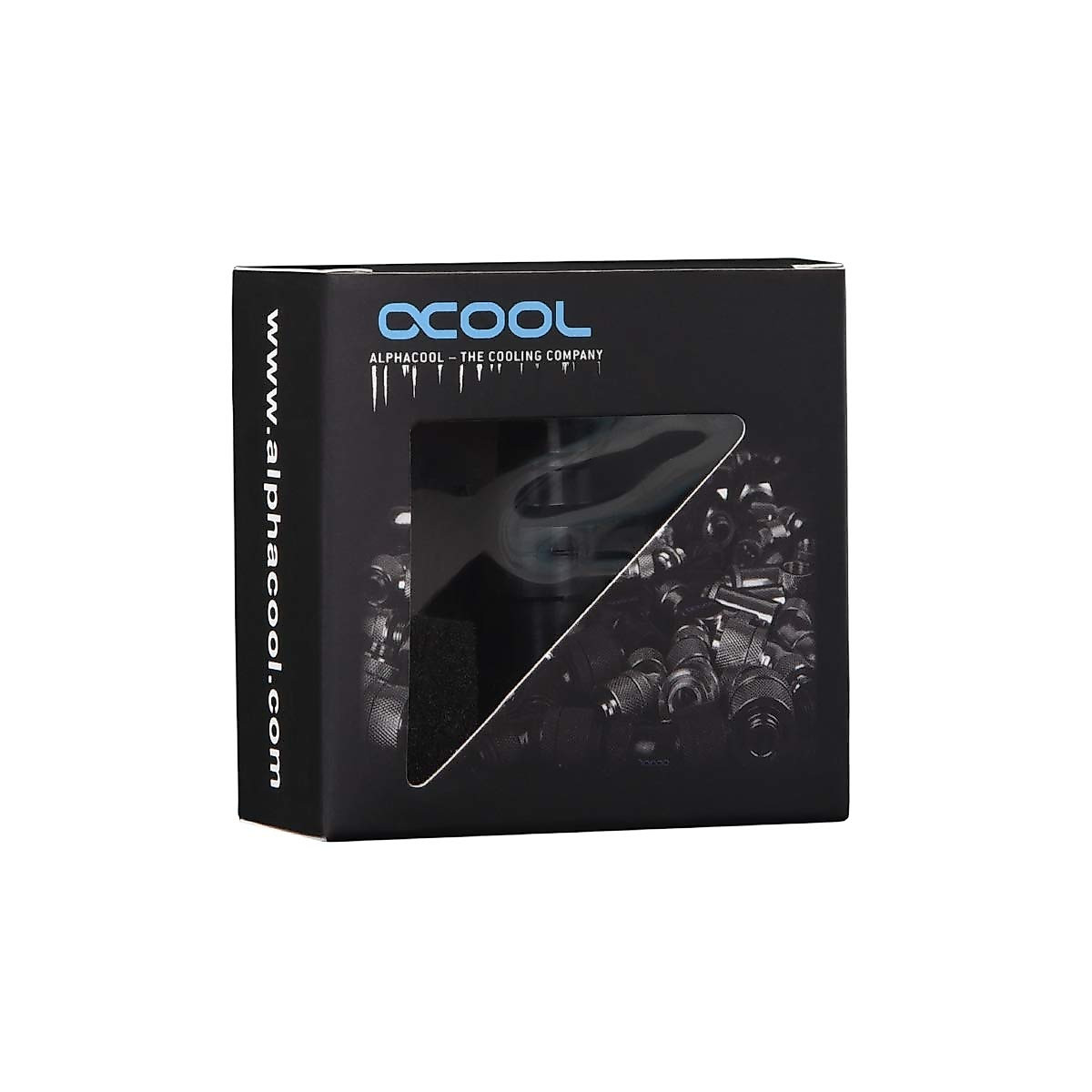 Alphacool 17457 Eiszapfen Quick Coupling Female G1/4 Inner Thread - Deep Black