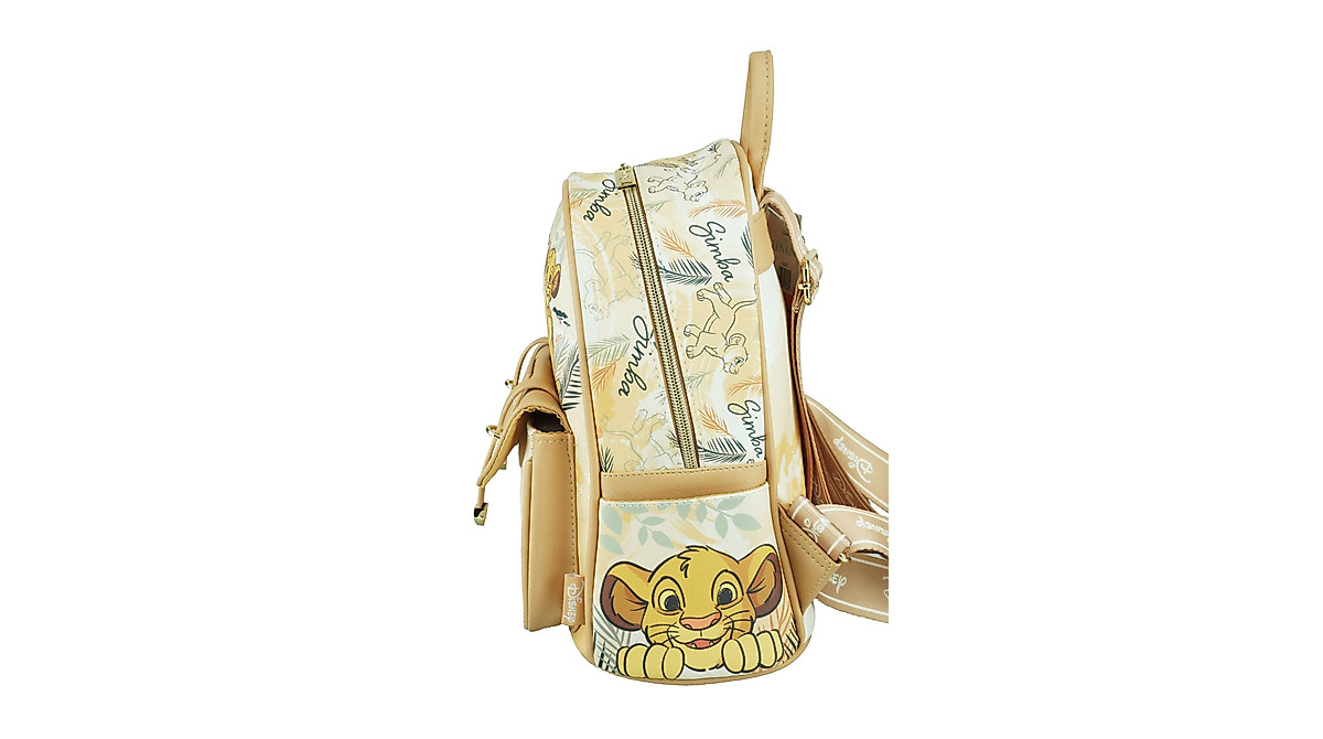 Official Disney Lion King Simba Nala Vegan Mini Backpack