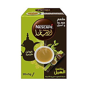 Instant Nescafe Arabiana Arabic Coffee Mix With Cardamom Flavor - Small Sticks (2 Boxes (40 Sticks))