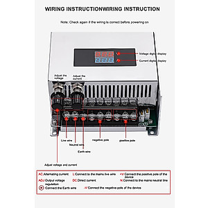 DC 0-48V 1000W 20A Voltage and Current Adjustable Switch Power Supplies,Current-Limiting Adjustable Regulated Power Supply,Continuously Adjustable