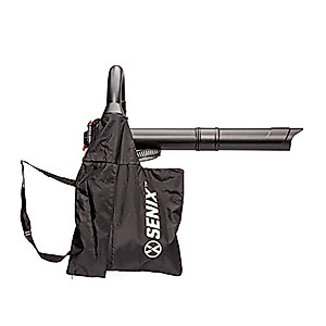 SENIX BLV4QL-M 31cc 4-Cycle Gas Powered Leaf Blower with Vac Kit, Blue