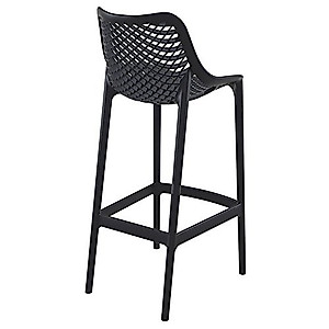Compamia Air Patio Bar Stool in Black (Set of 2)