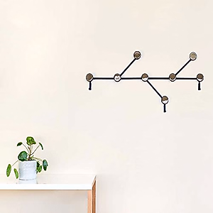 TidyHangers Wall Mount Coat Rack - Clothes Hooks for Wall Indoor Coat Rack Hanger in Chrome - Perfect for Organizing Your Coats and Jackets!